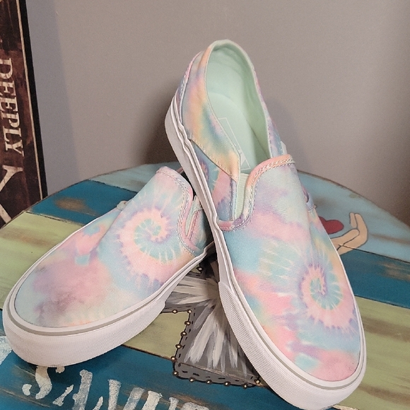 Vans | Shoes | Vans Pastel Tiedye Slipon Shoes | Poshmark